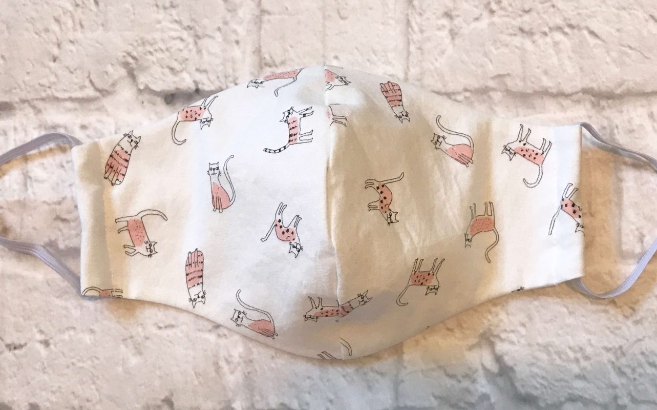 Contoured Pink Cats - Coughy Filter Masks