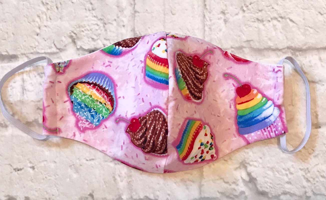 Contoured Rainbow Cupcakes - Coughy Filter Masks