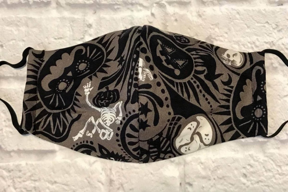 Contoured Midnight Muertos - Coughy Filter Masks